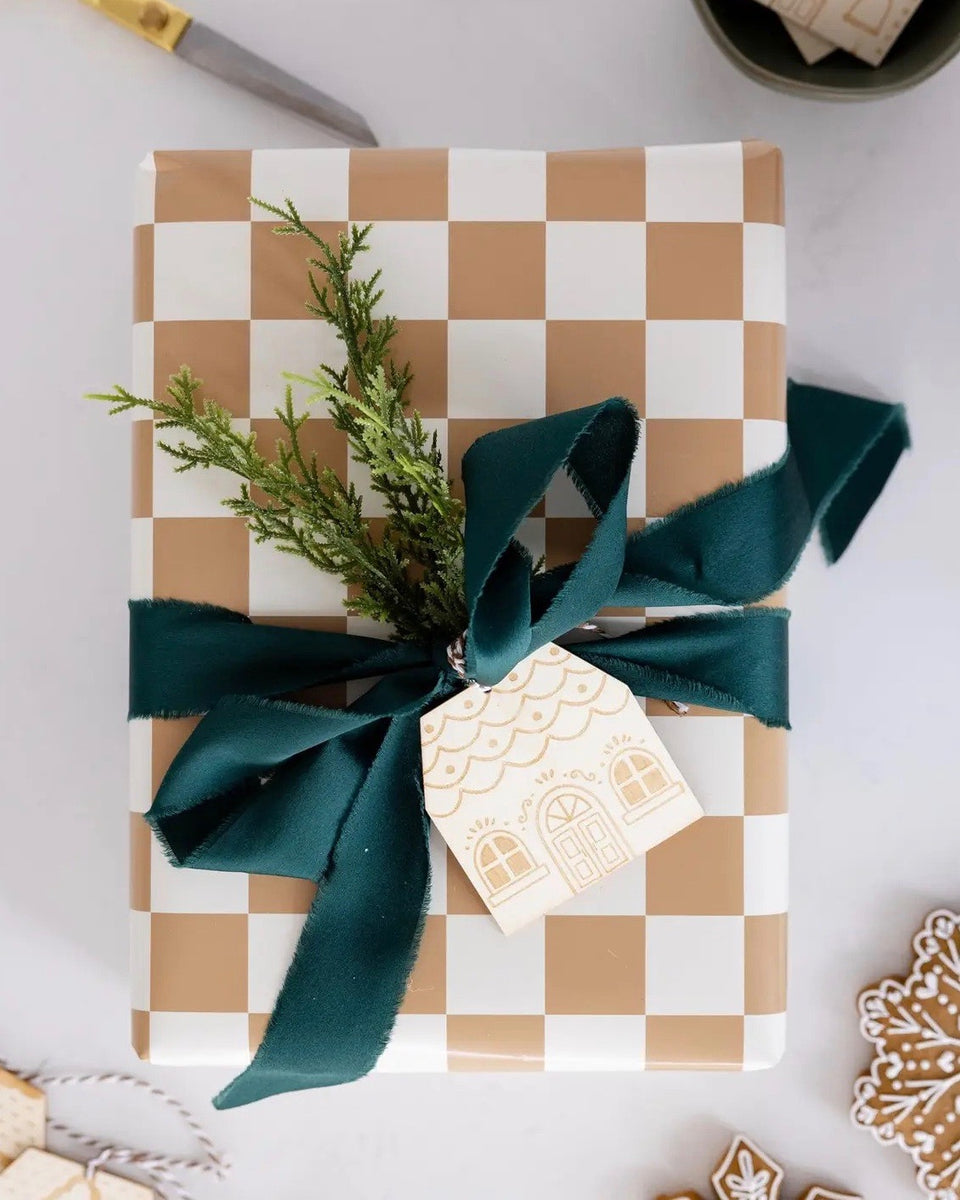 Gingerbread Wood House Tags | The Festive Farm Co.