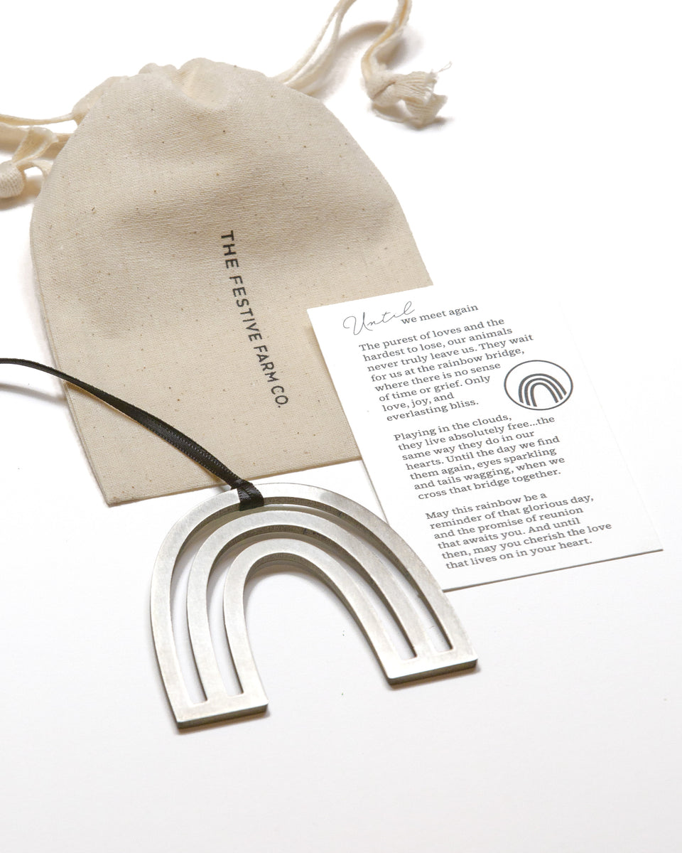 Rainbow Bridge Ornament | Pet Loss Sympathy Gift | The Festive Farm Co.