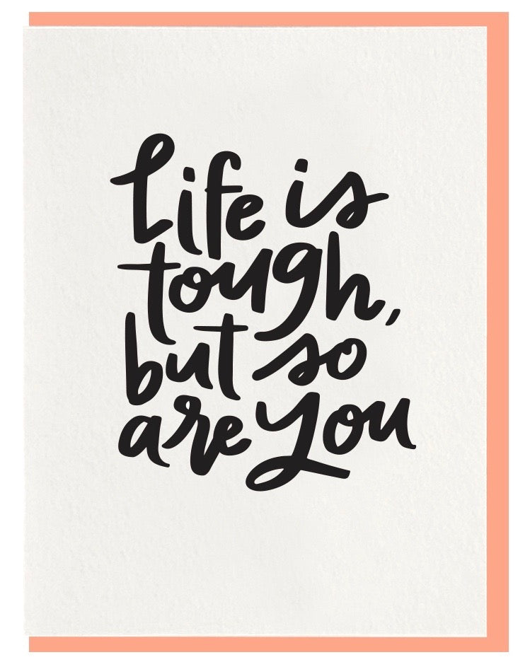 'Life is Tough' Card | Meaningful Gifts | The Festive Farm Co.